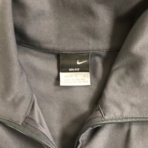 Nike | Jackets & Coats | Vintage Nike Charcoal Grey Bomber Track Jacket ...